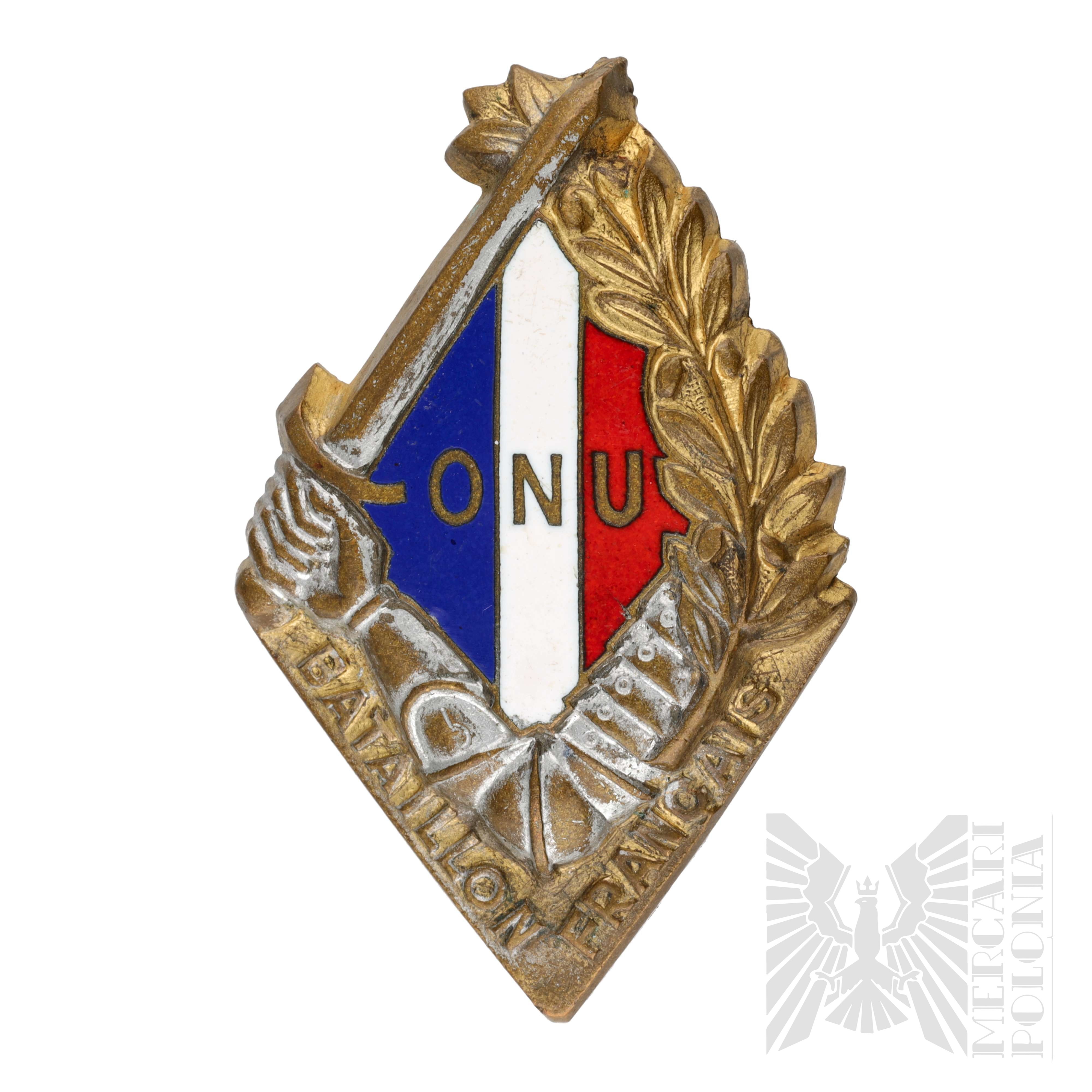 France - Badge of the France United Nations Battalion ( Nations Unies ...