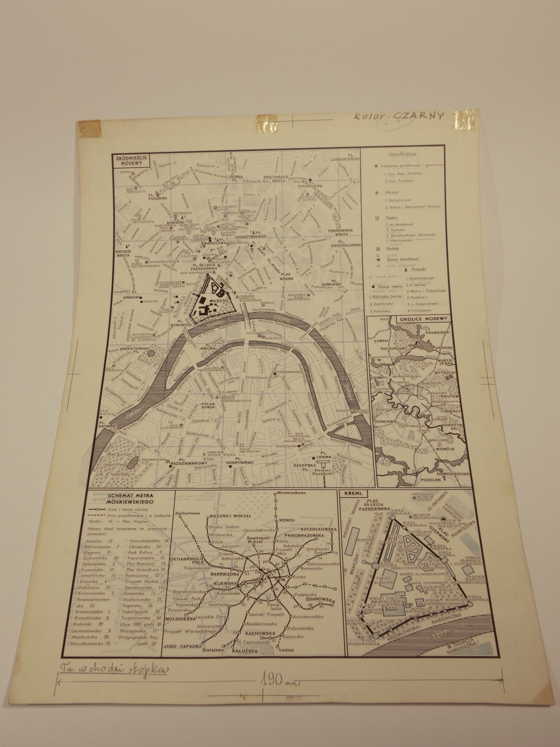 BARANOWSKI LEONARD MAPA MOSKWA 1974 MAPKA TYLNA - Aukcja internetowa ...