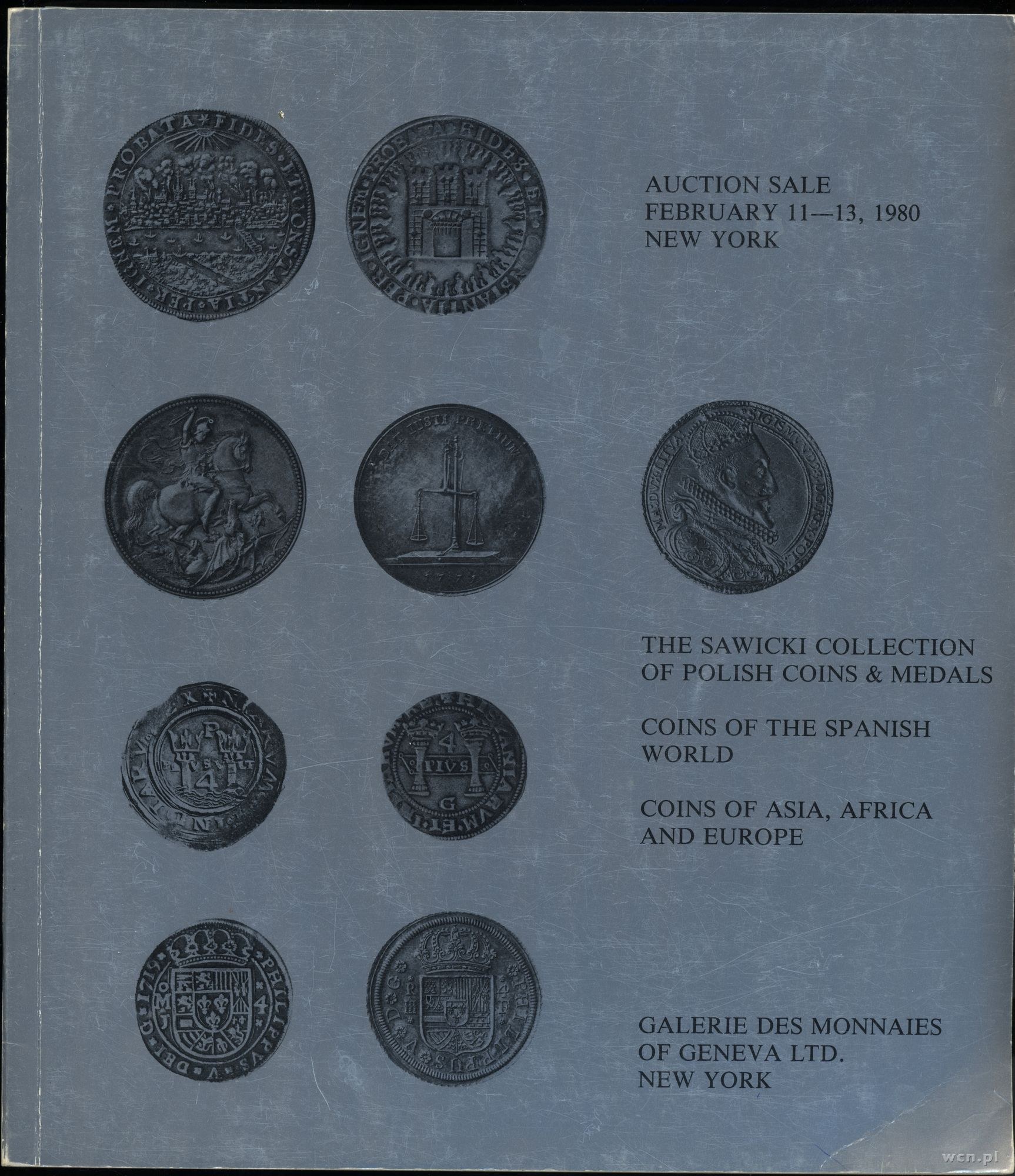 Galerie des Monnaies, 1980 Auction Sale. Coins of the World. The Sawicki Collection of Polish ...