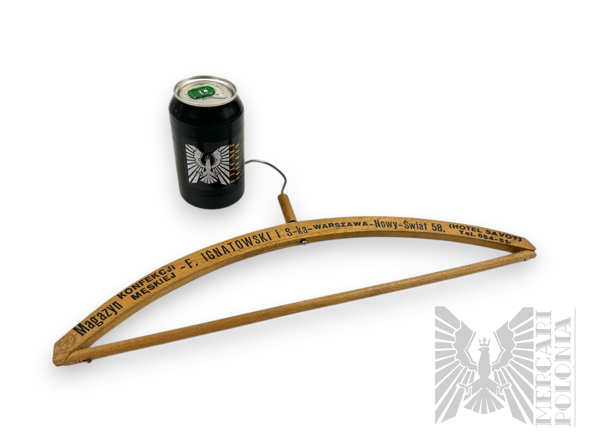 II RP, Warszawa - Drewniany Sygnowany Wieszak na Ubrania - Magazyn ...