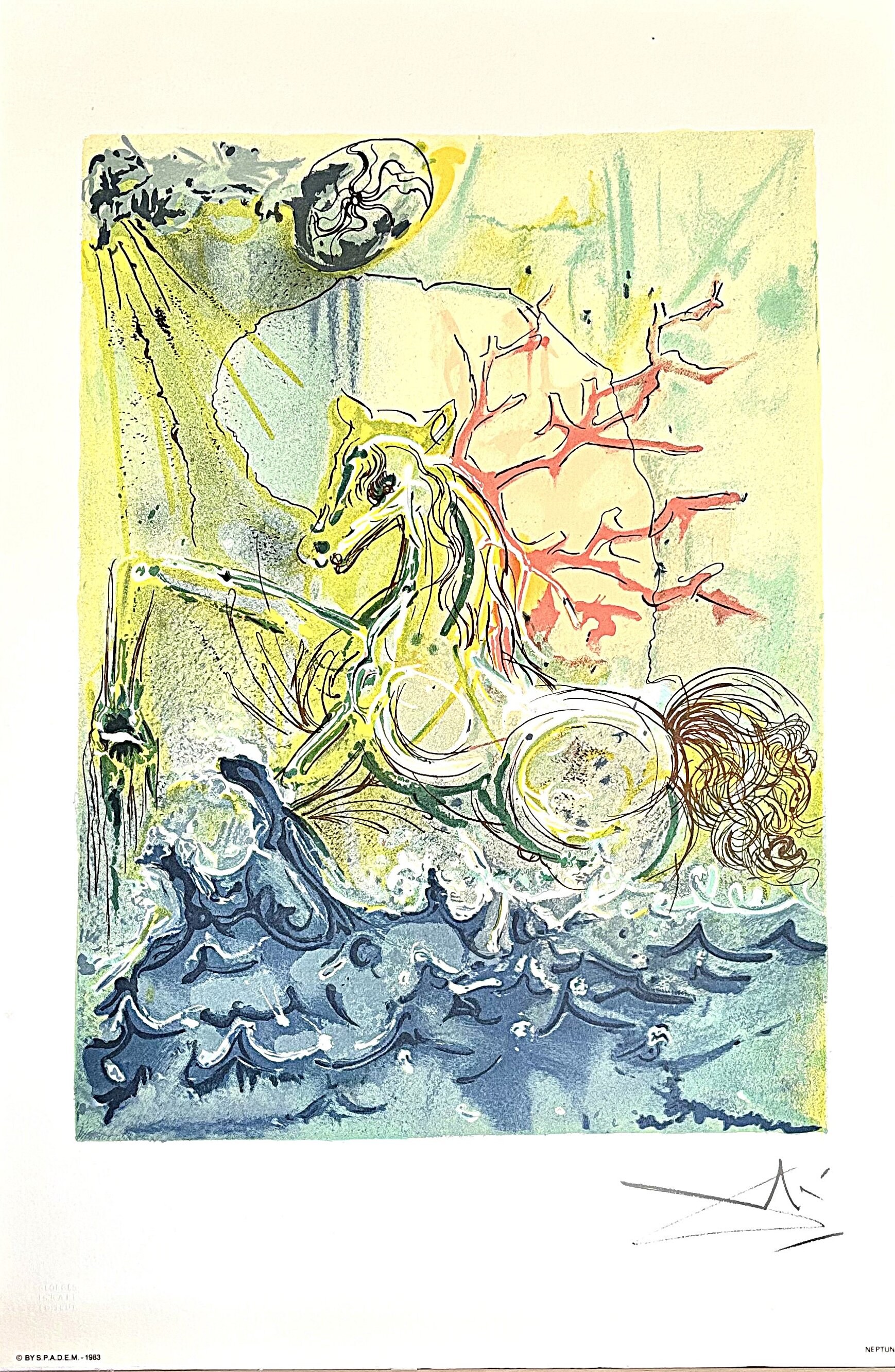 Salvador DALI (1904-1989), Neptune From the series: Les Chevaux de Dali ...