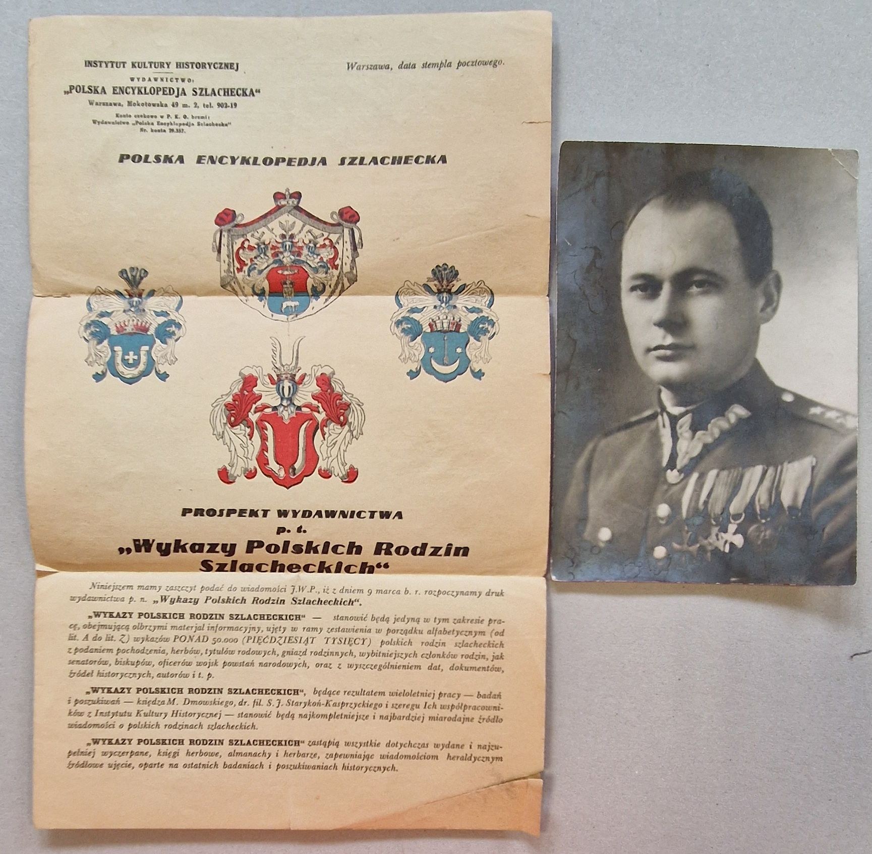 Porucznik M. Mytkowicz [? 1932-36 rok?, fot. J. Malarski, Łódź ...