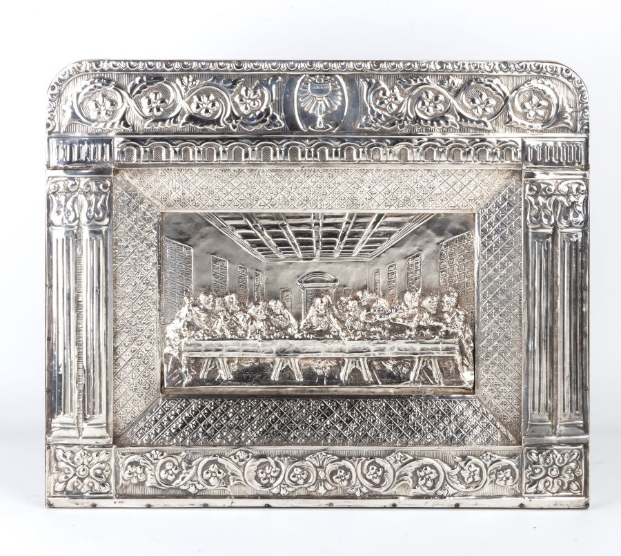 Soldi silver Last Supper with a dedication to Mario Zanin (Bishop ...
