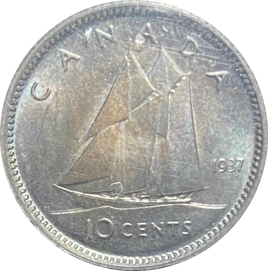 Canada 1937 10 Cent Matte Specimen - Online auction / Online bidding ...