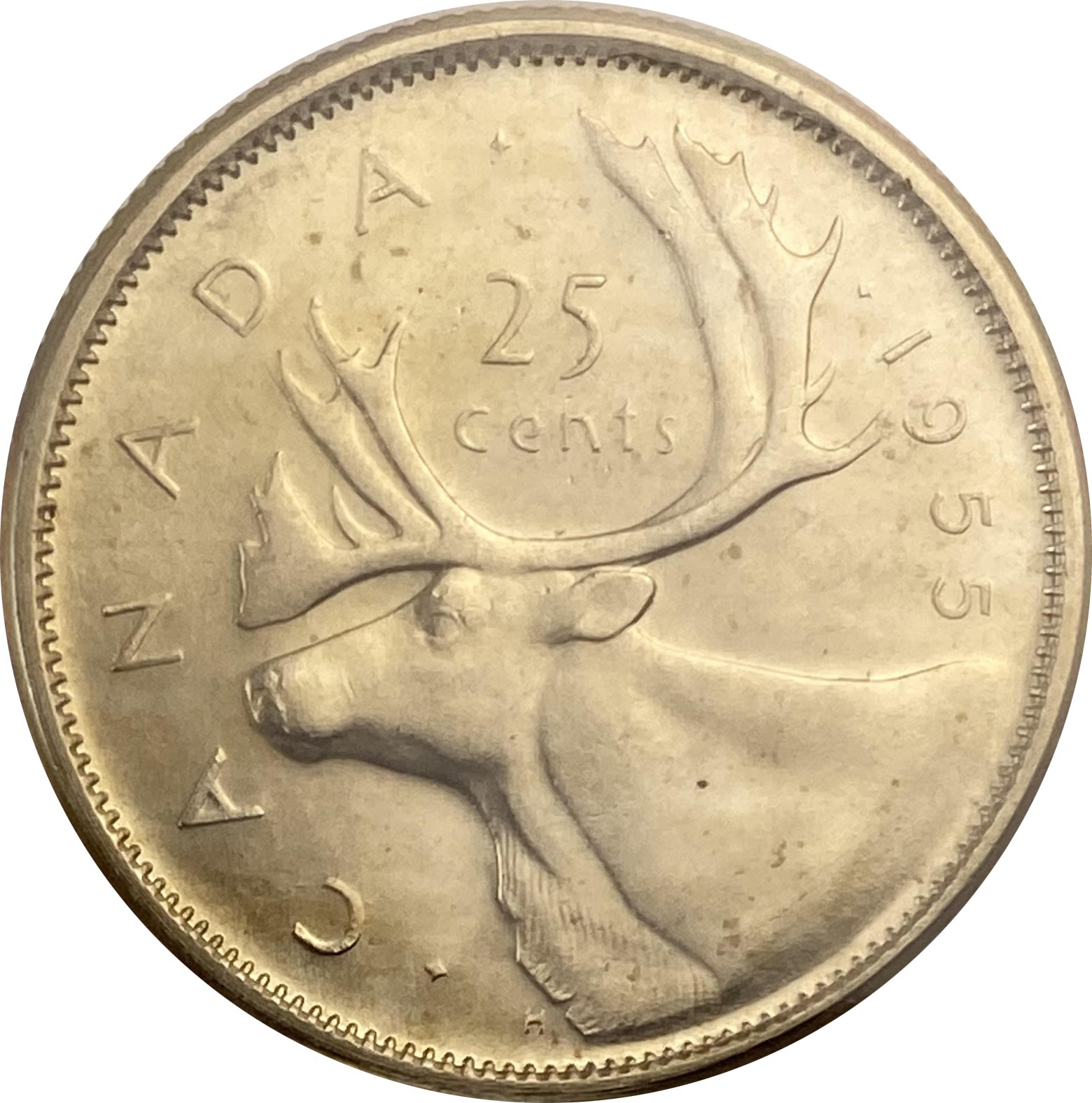 Canada 1955 25 Cent - Online auction / Online bidding - Price - OneBid