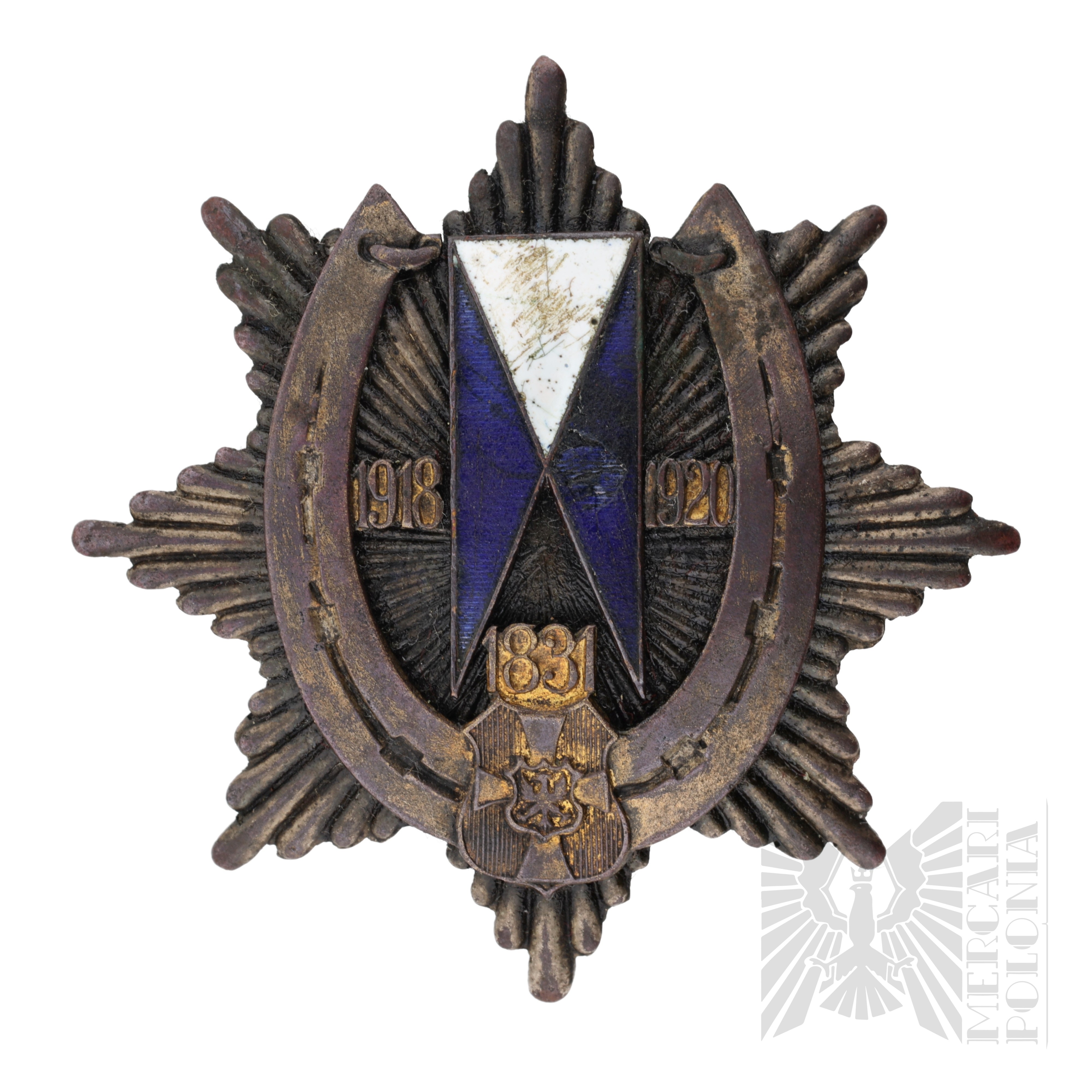 II RP Badge of the 19th Volhynian Lancer Regiment Ostróg - Jan Knedler ...