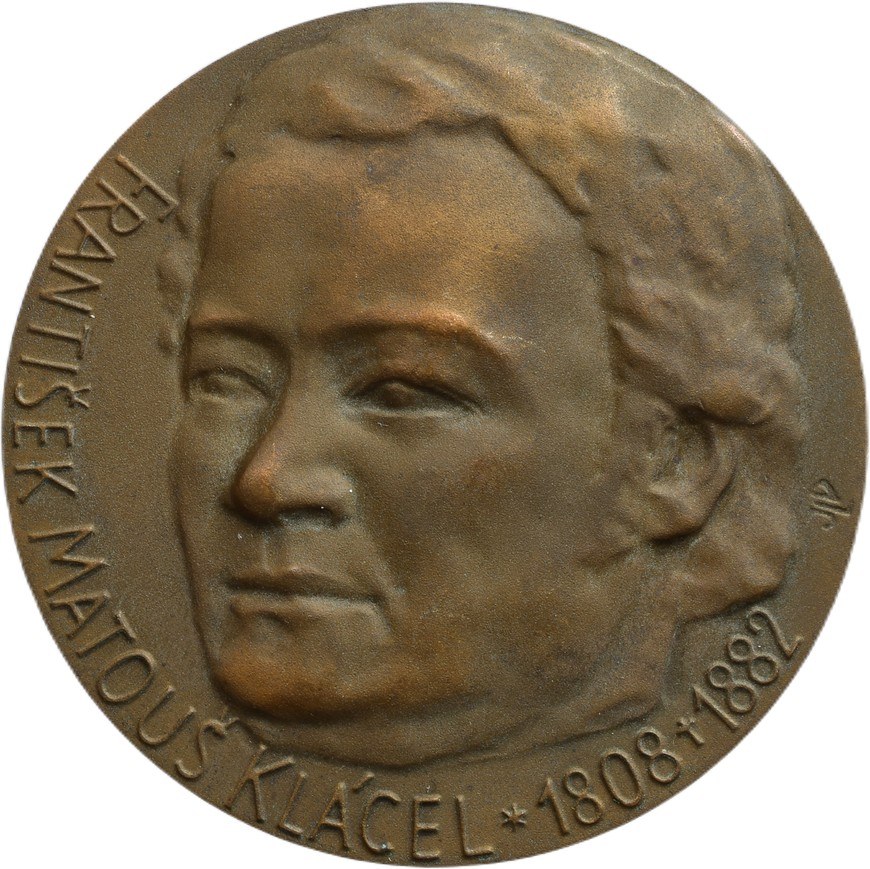 Pospíšilová-Linhartová, František Matouš Klácel 1808-1882, brąz, 60 mm ...