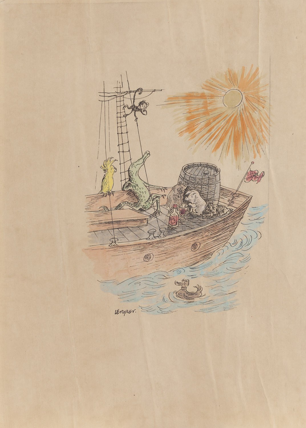 Zbigniew Lengren (1919 Tuła, Rosja - 2003 Warszawa), "Doktor Dolittle i ...