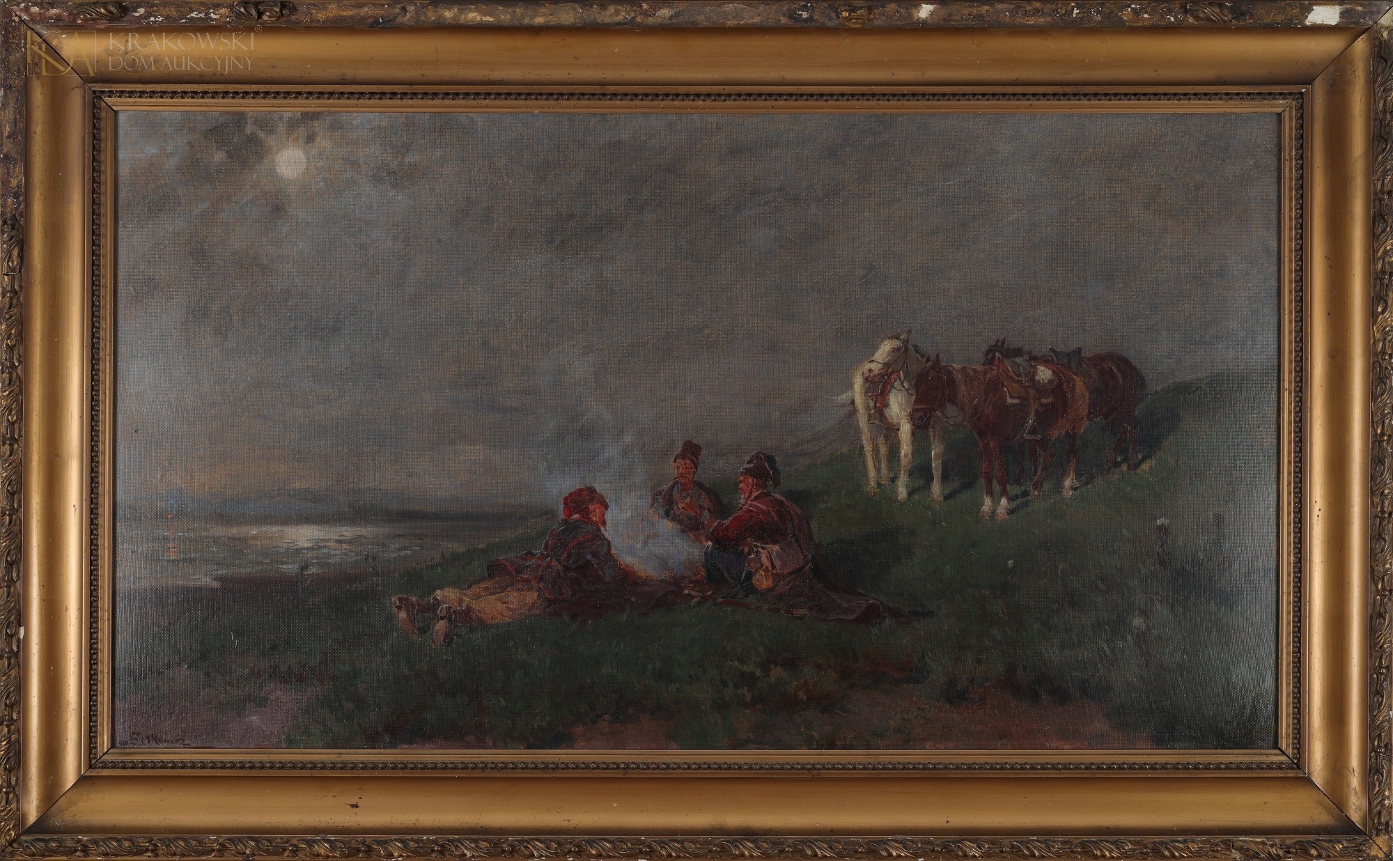 Adam SETKOWICZ (1876-1945), "Na stepie" - Aukcja internetowa ...