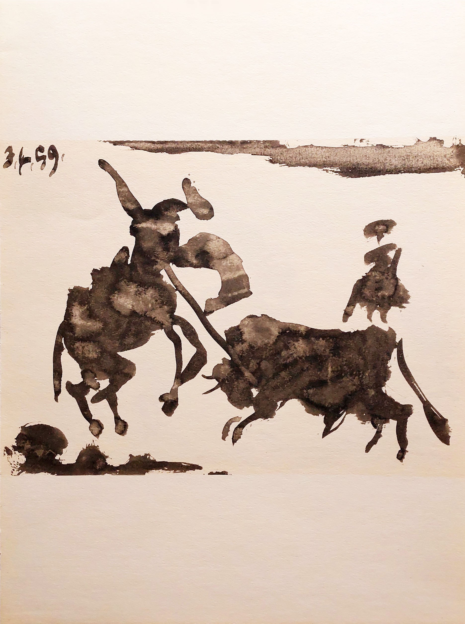 Pablo Picasso (1881 - 1973), Z cyklu "Toros y Toreros" (Byki i ...