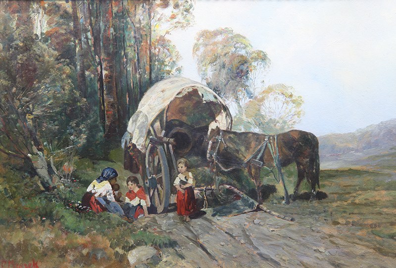 Frantisek Mrazek (1876–1933), Tabor - Aukcja internetowa / Licytacja ...