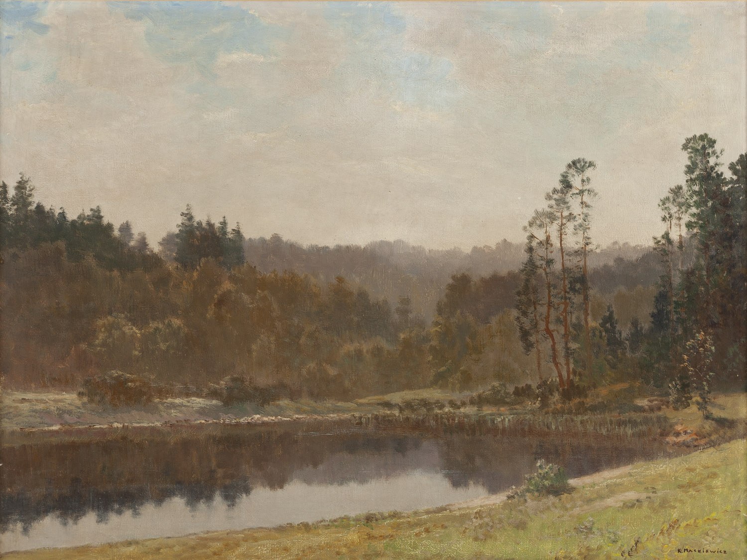 Konstanty Mackiewicz (1894 Małoryta k. Brześcia - 1985 Łódź), Pejzaż z ...