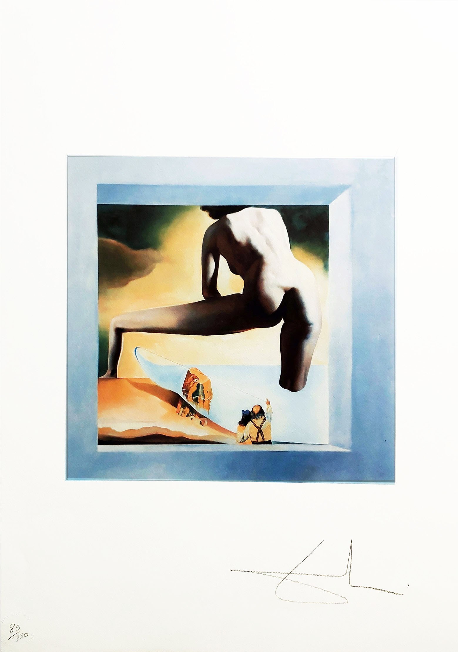 Salvador Dali (1904 - 1989), Dali Lifting the Skin of the Mediterranean ...