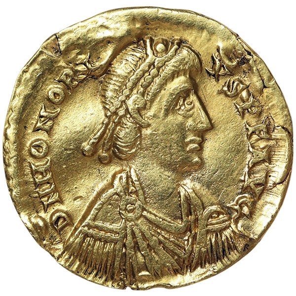 Roman Coins, Honorius, Solidus n.d., Ravenna - Online auction / Online ...