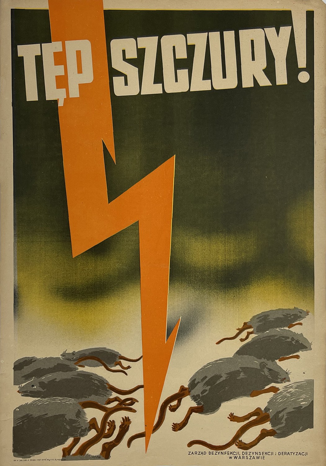 Exterminate the rats! A propaganda poster from 1953. - Online auction ...