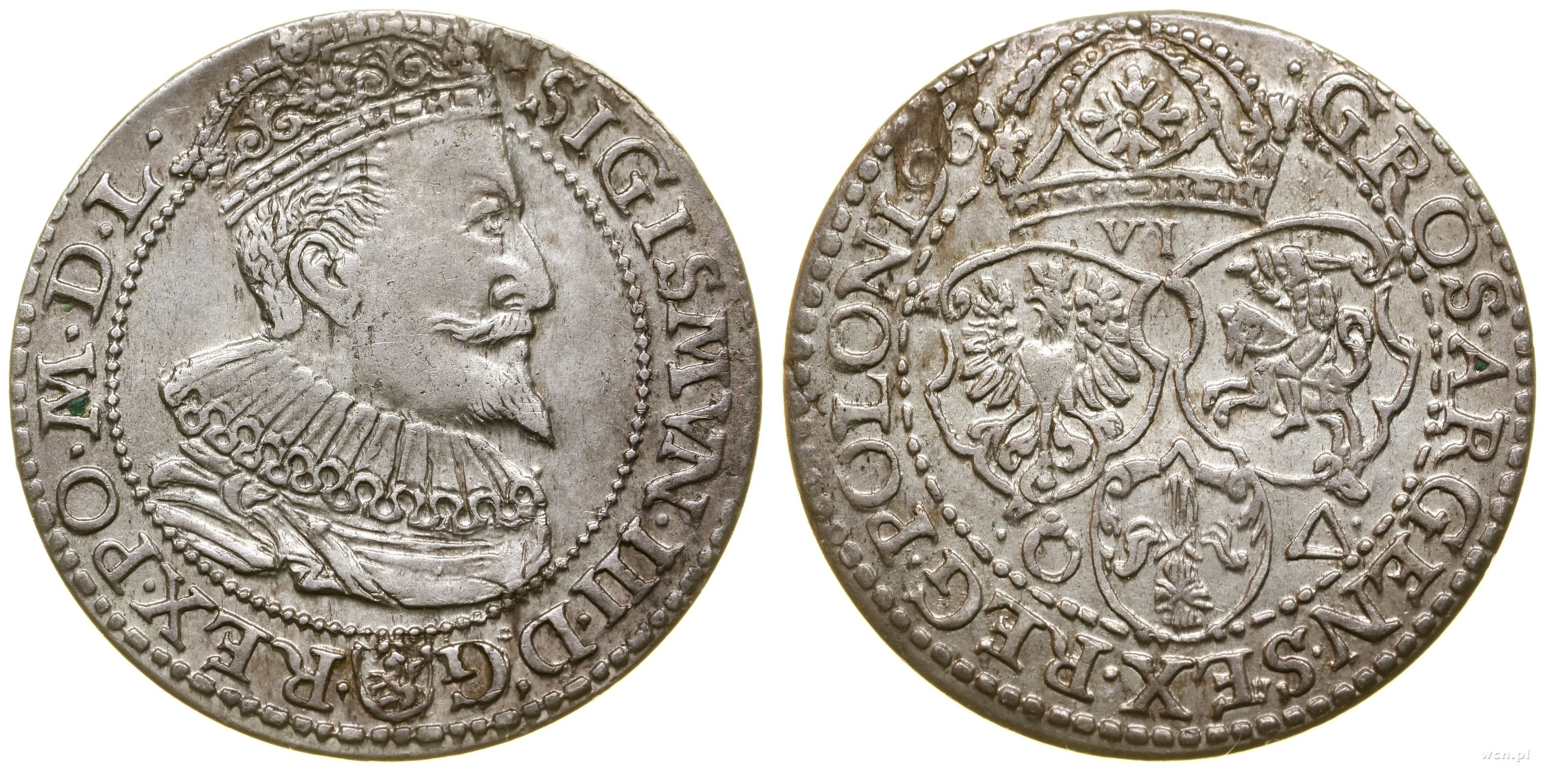 Polska, szóstak, 1596, Malbork - Aukcja internetowa / Licytacja online ...