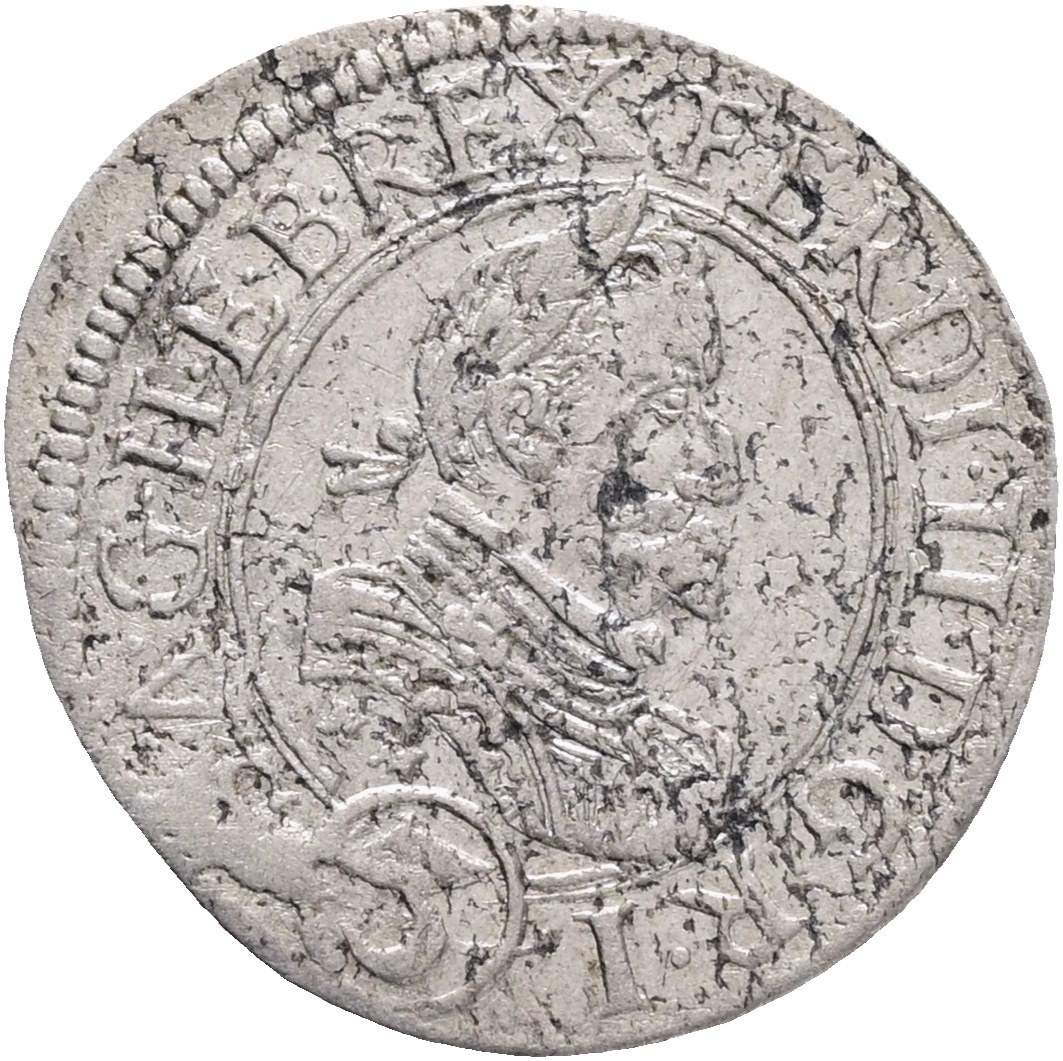 FERDINAND II. 1619-1637 3 Kreuzer 1625 HM Sankt Veit,Herinek 1112 1,81g 21 mm mincerz Hans Matz ...