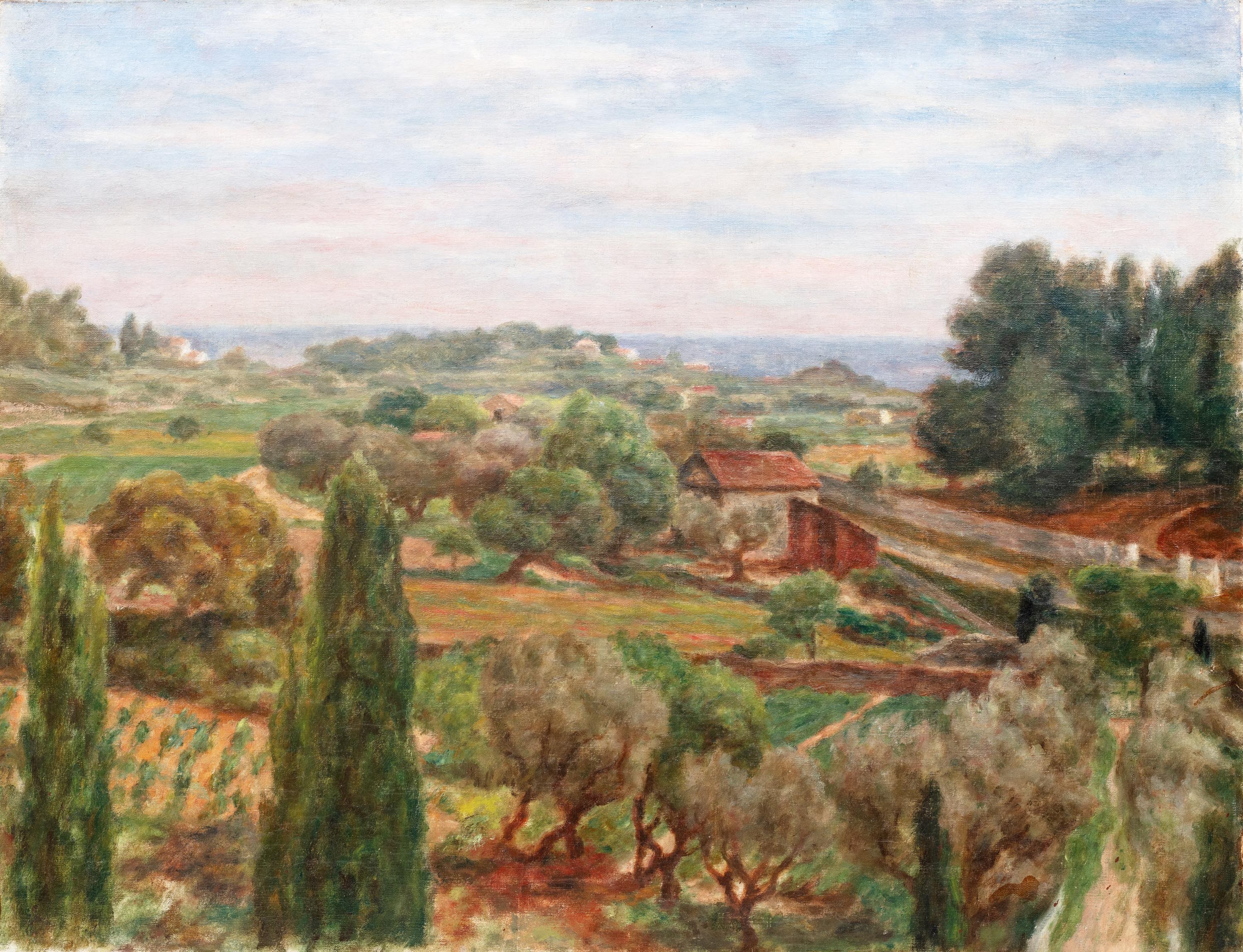 Józef Pankiewicz (1866 Lublin - 1940 Marsylia), Pejzaż z La Ciotat ...