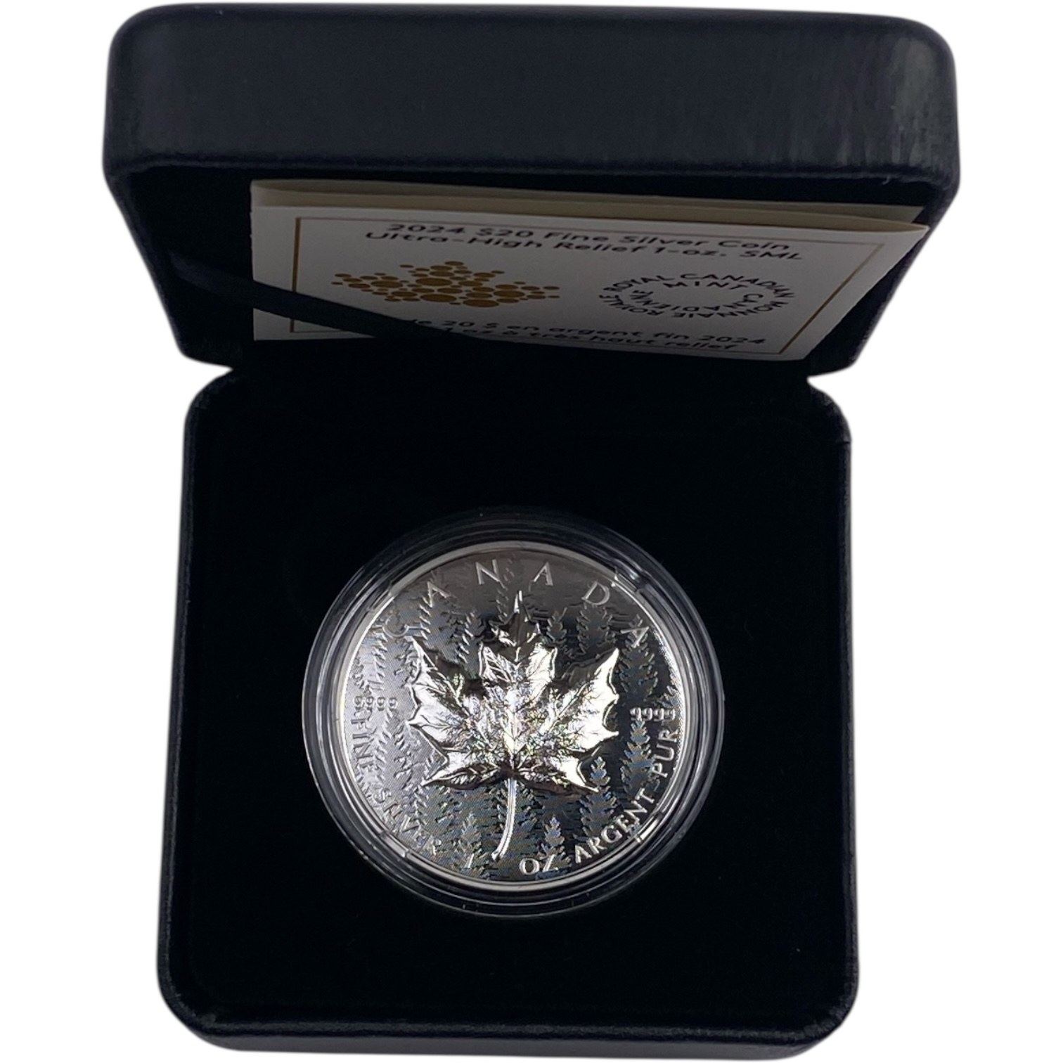 Canada 2024 $20 Ultra High Relief 1oz Silver Maple Leaf Pure Silver ...