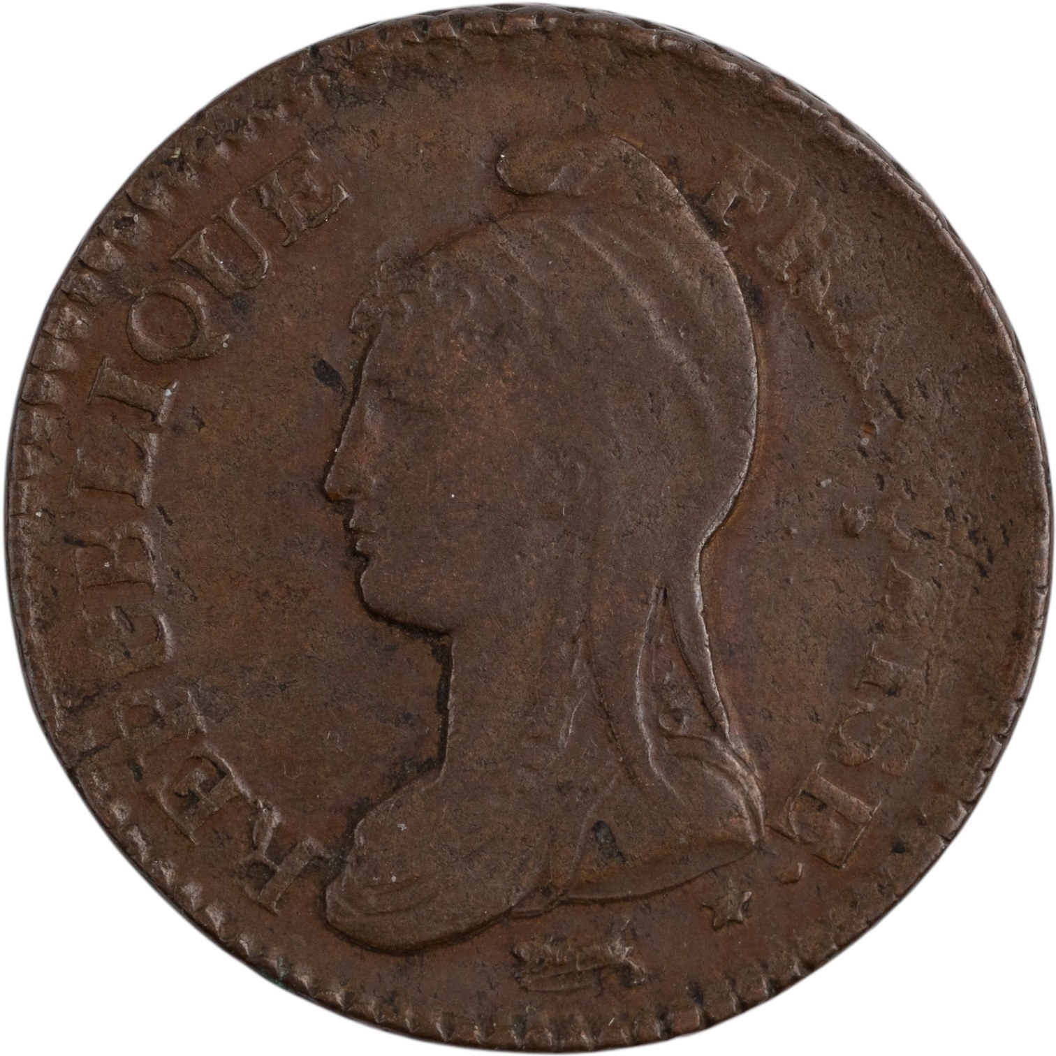 Francja 1799 L'AN8 AA 1 Decime - Aukcja internetowa / Licytacja online ...