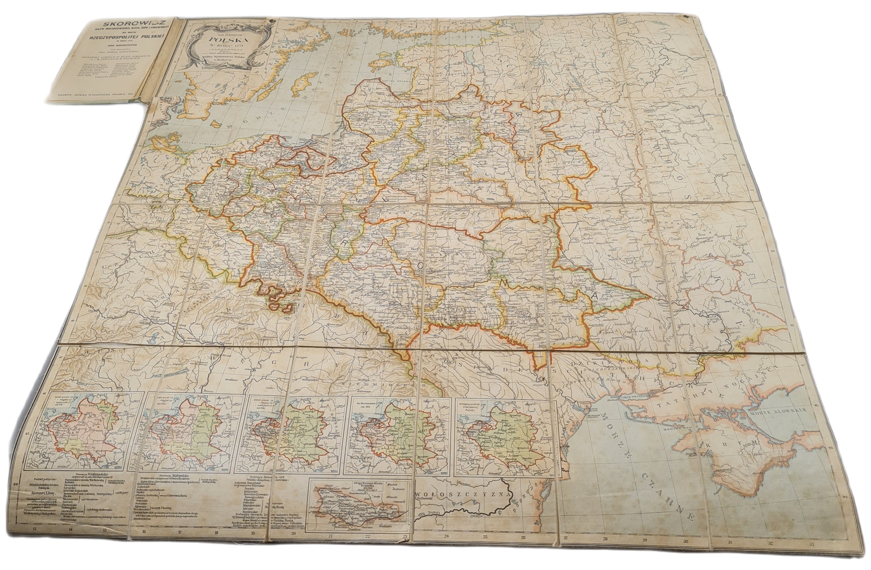 BABIRECKI Jan - MAP OF THE REPUBLIC OF POLAND IN 1771 with the addition ...