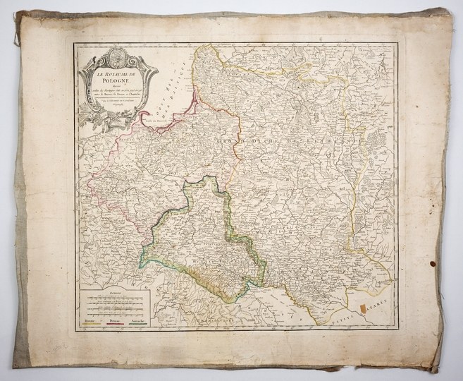 Mapa Polski R. de Vaugondy wydana po 1795 r. - Aukcja internetowa ...