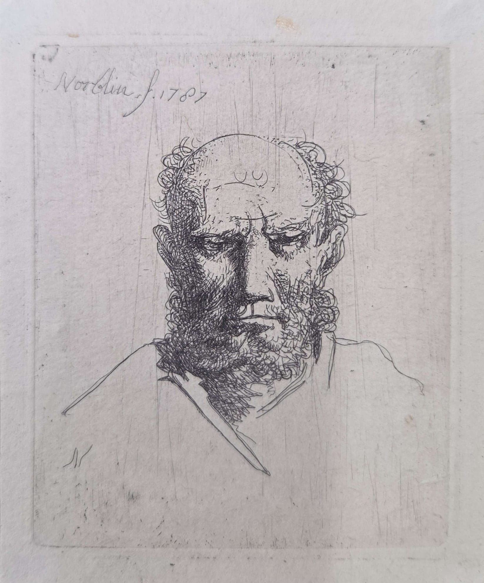Jan Piotr Norblin (1745-1830), Head of an older man, 1787 - Online ...