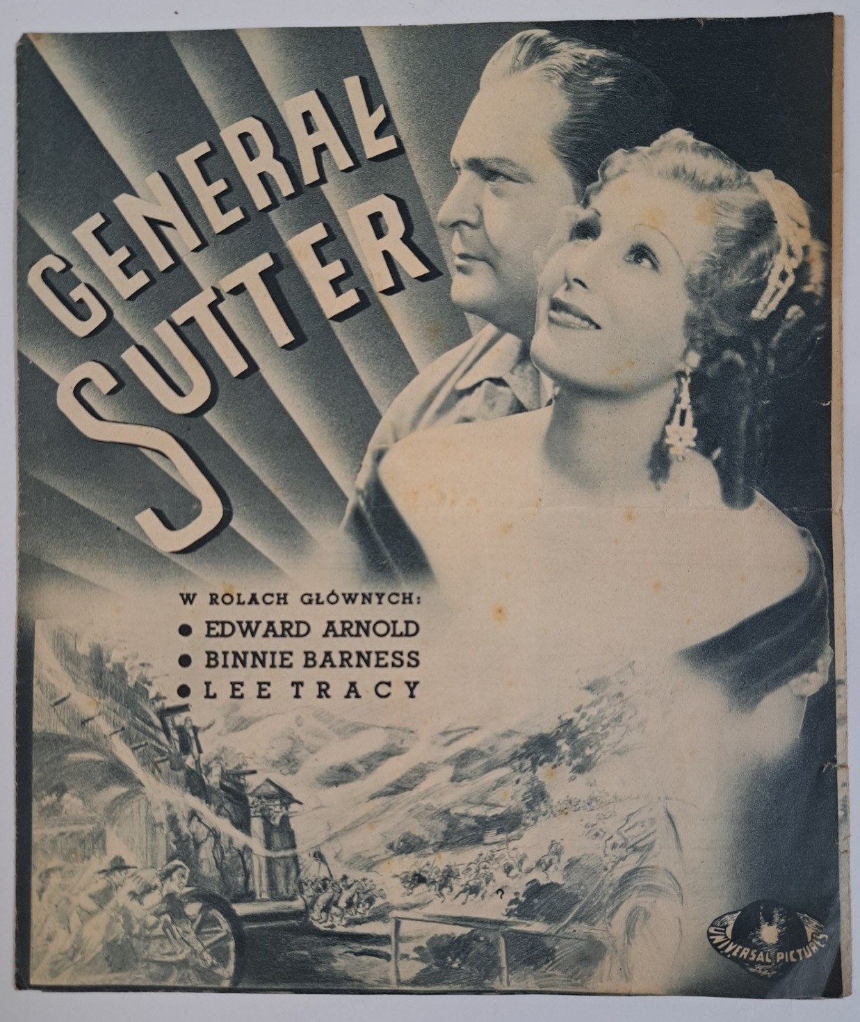 Program filmowy GENERAŁ SUTTER 1936 (Sutter's gold); Reżyseria: James ...
