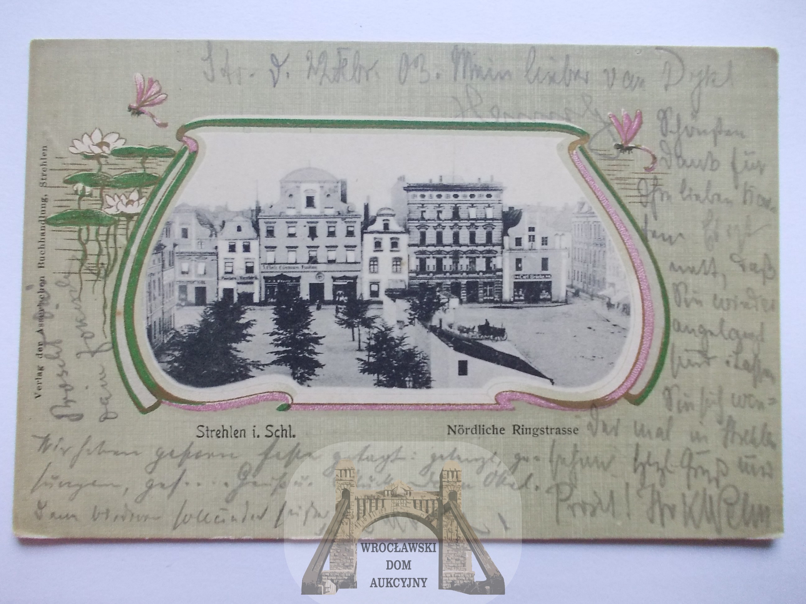 Strzelin, Strehlen, Market Square, Art Nouveau, circa 1900. - Online auction / Online bidding ...