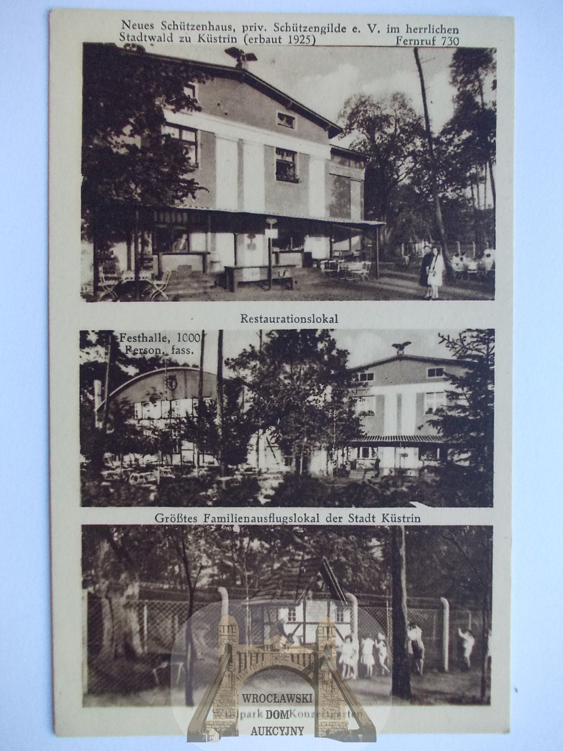 Kostrzyn, Custrin, nowa strzelnica, ok. 1920 - Интернет-аукцион ...