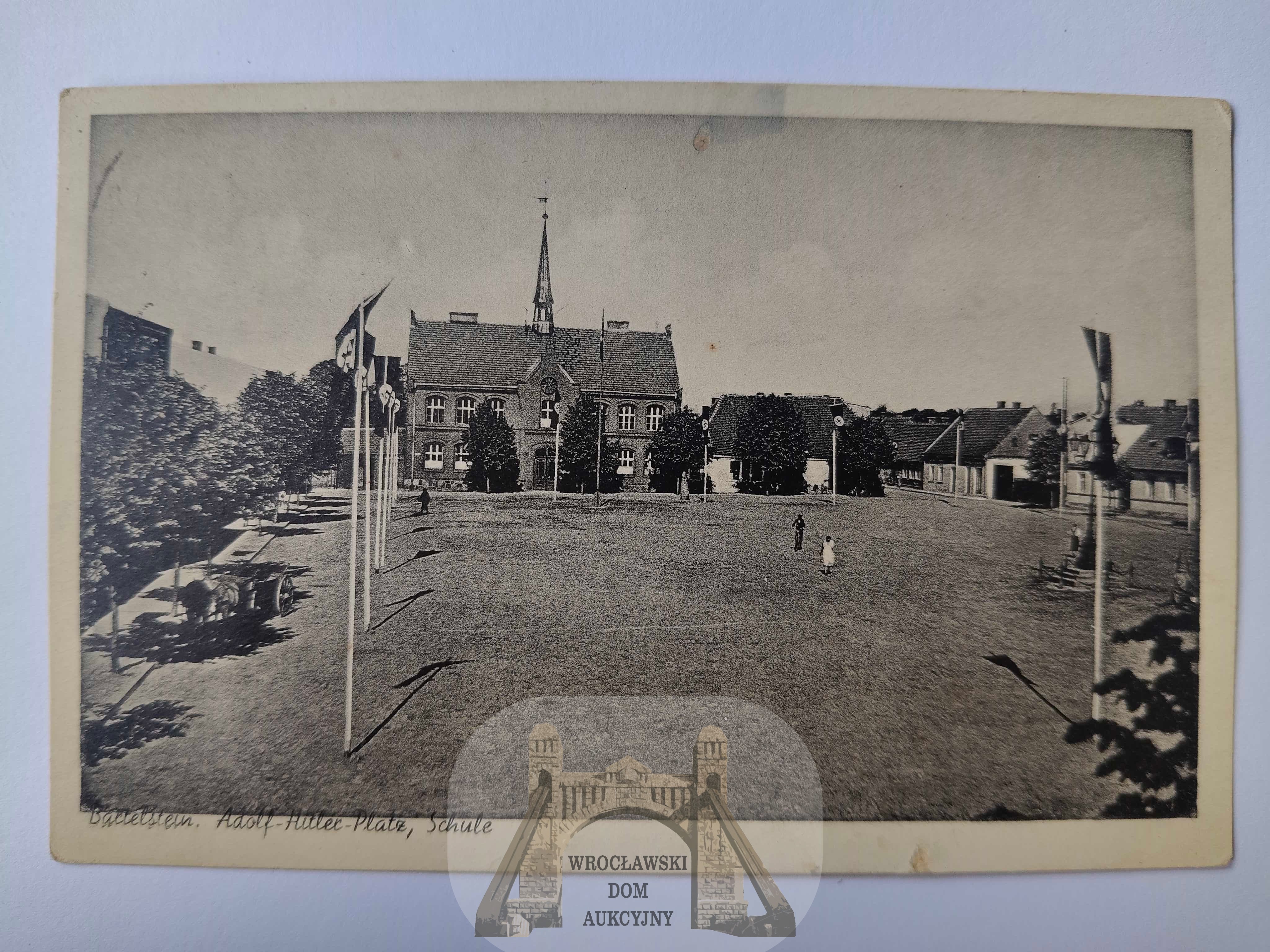 Barcin k. Żnin, Rynek, nazistowskie flagi ok. 1940 - Internetveiling ...