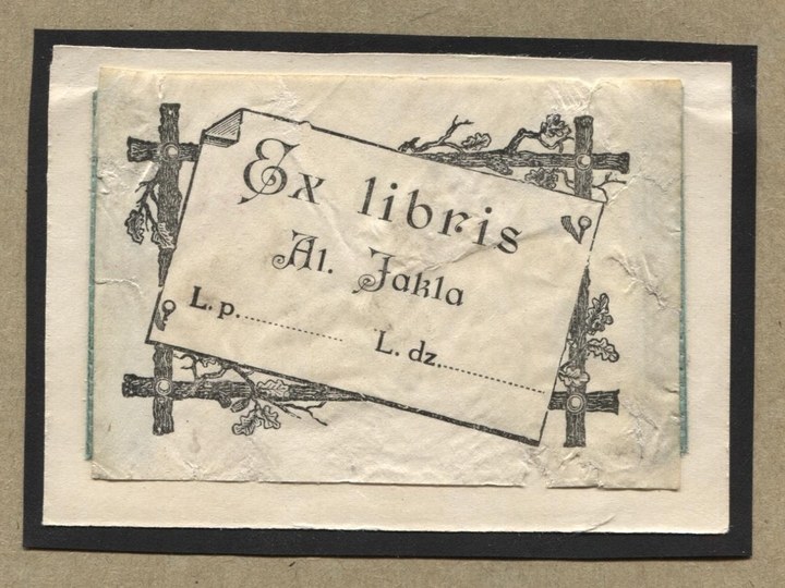 [JAKL Alexander]. Ex libris Al. Jakl. - Online auction / Online bidding ...