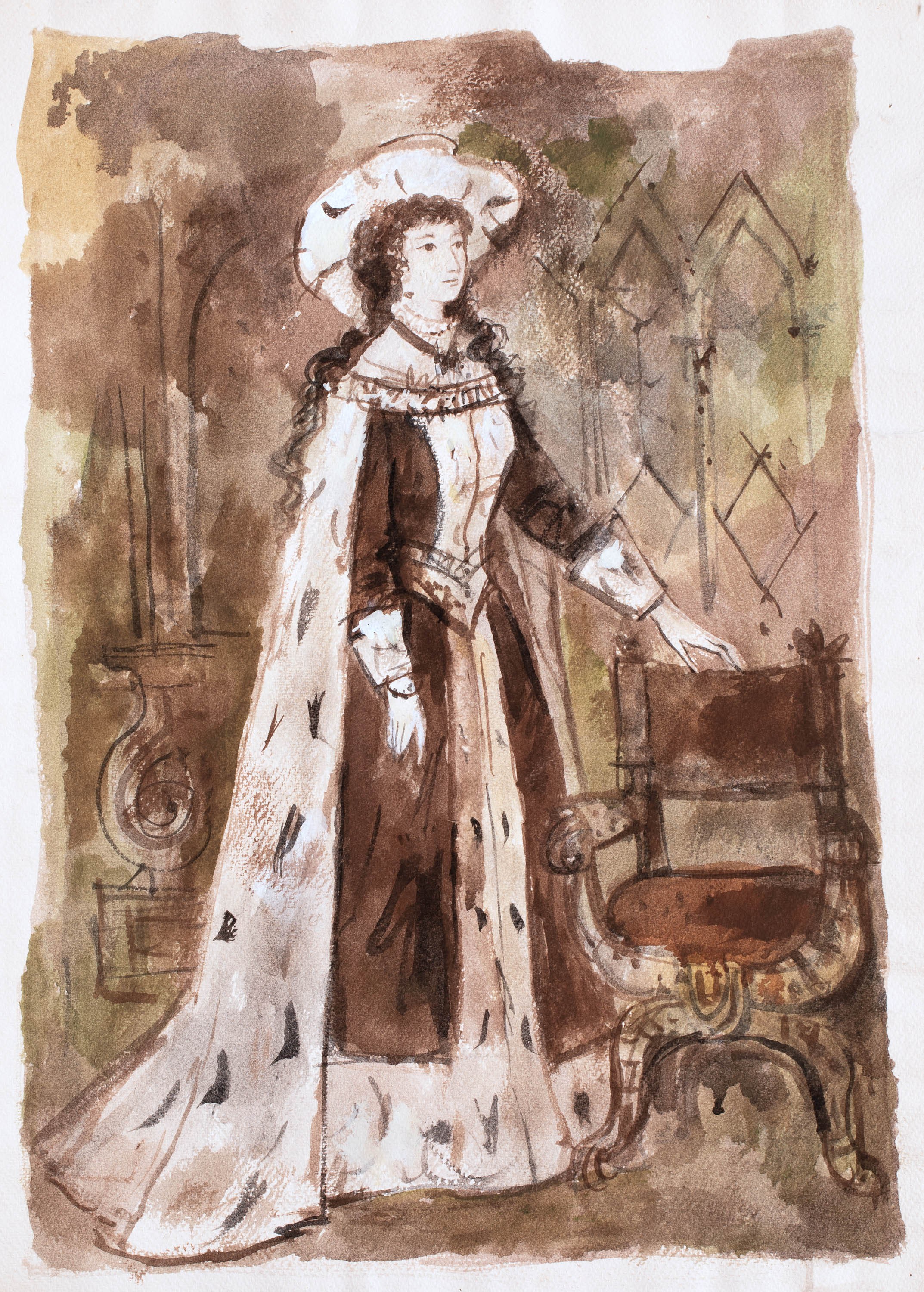 Jan Marcin Szancer (1902 Kraków-1973 Warszawa), Aktorka - babka artysty ...