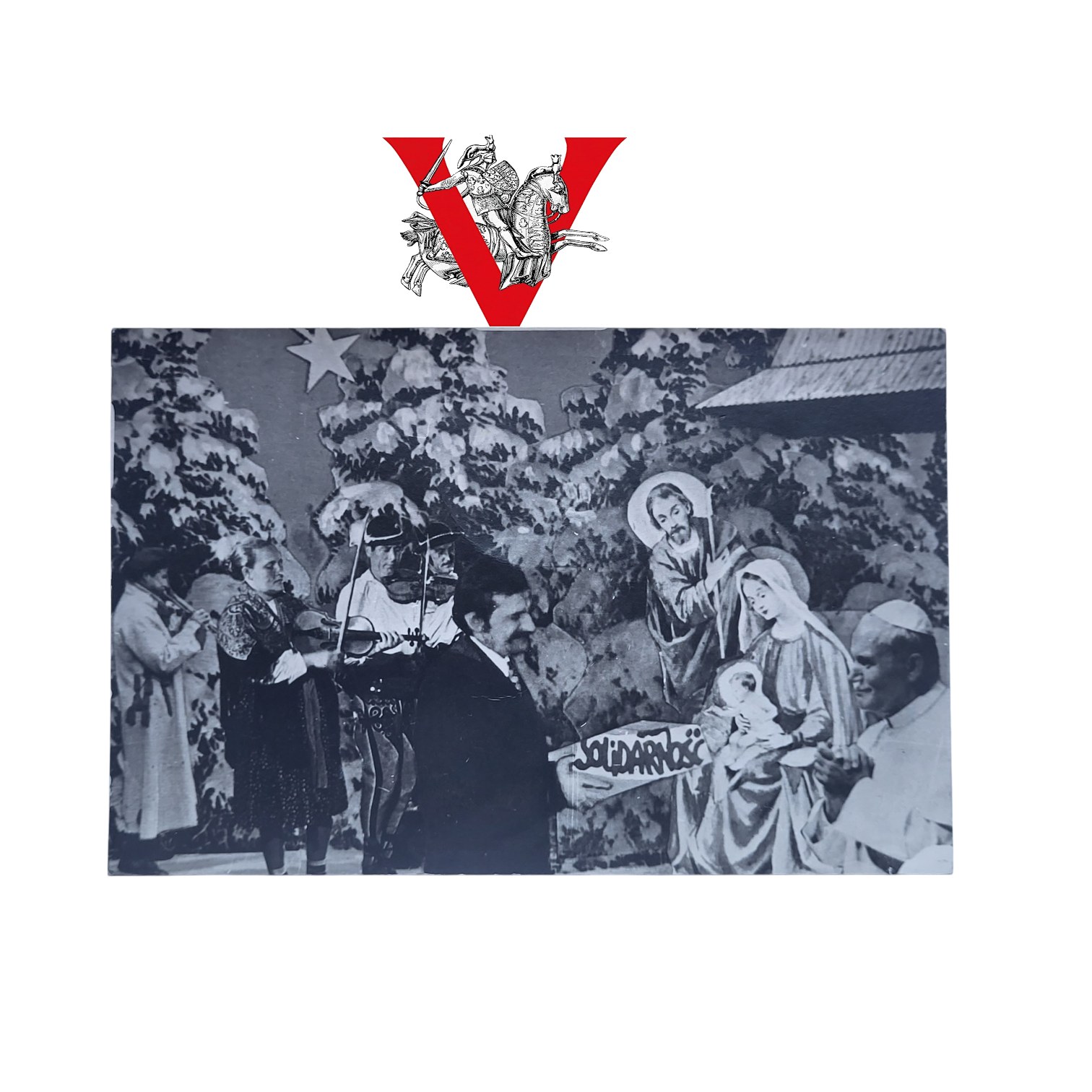 Solidarność, Życzenia Świąteczne, Kolaż, Ulotka, Wigilia, Stan Wojenny ...