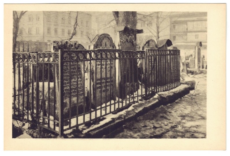 [KRAKOW]. Group of sarcophagus monuments of the family of Moses ...