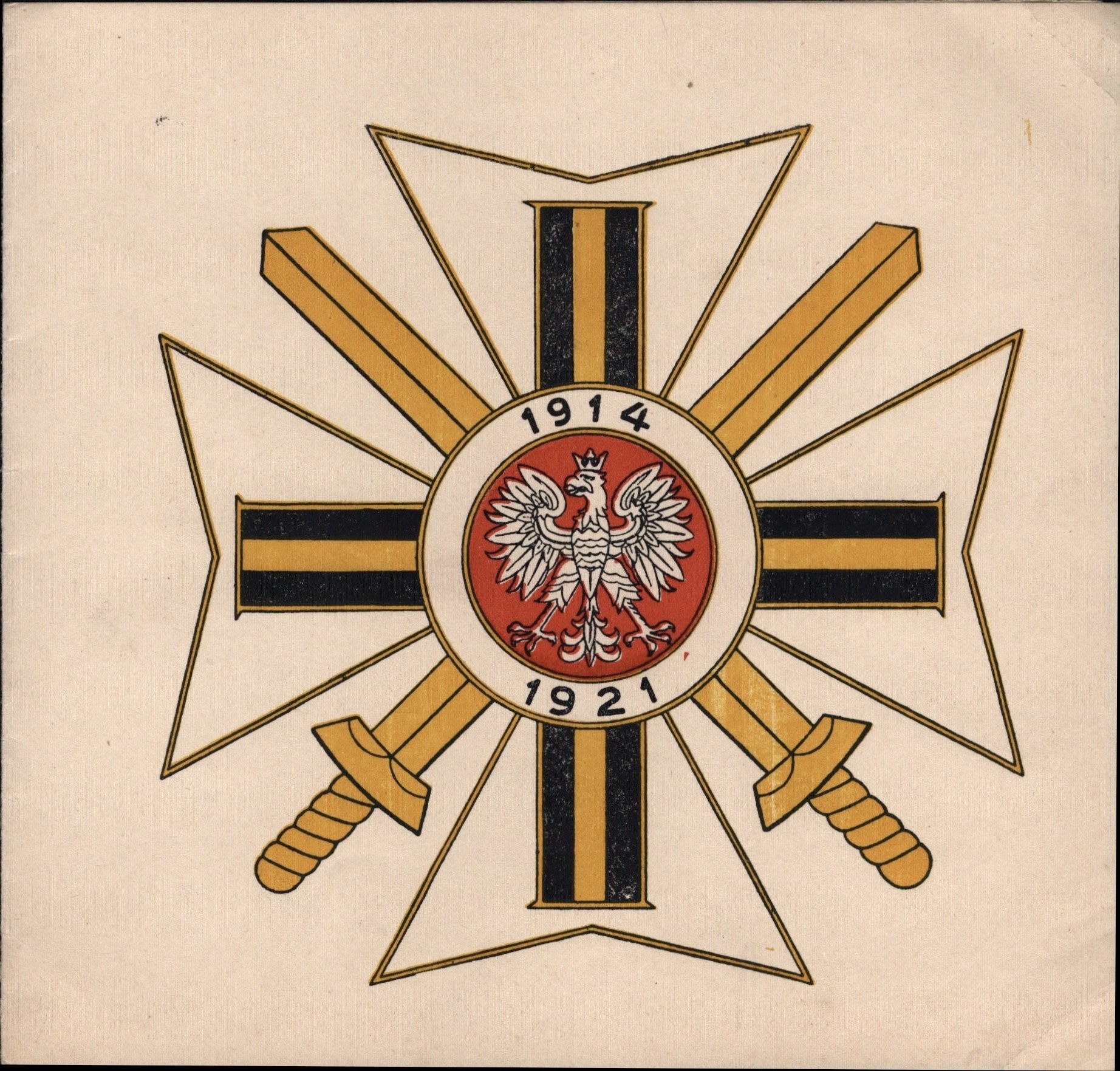 [Union of former Polish Army Volunteers] Flyer print of the ZBOAP from ...