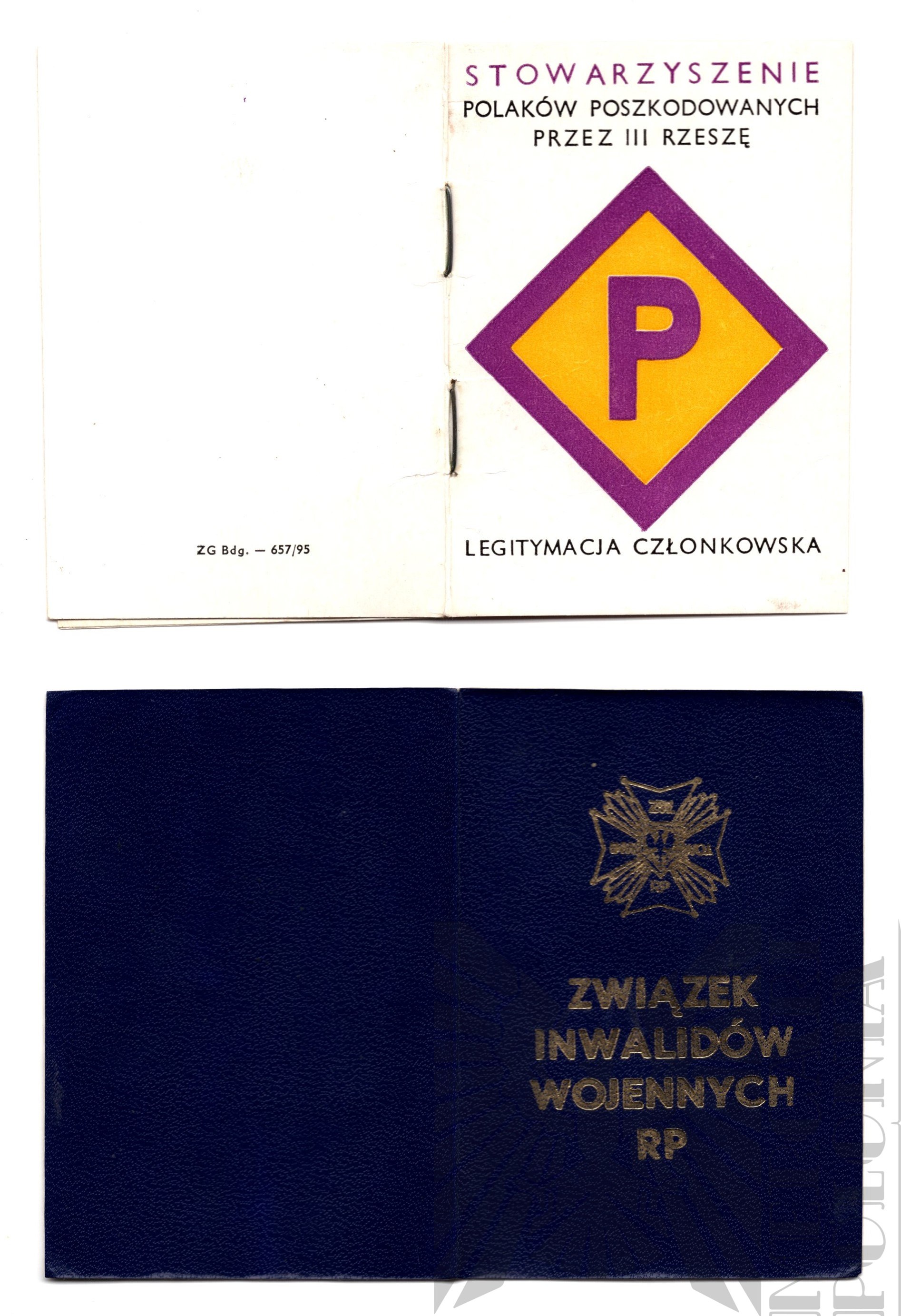 [ZŁOTOROWICZ] III RP Książeczka Związku Inwalidów Wojennych Oraz ...