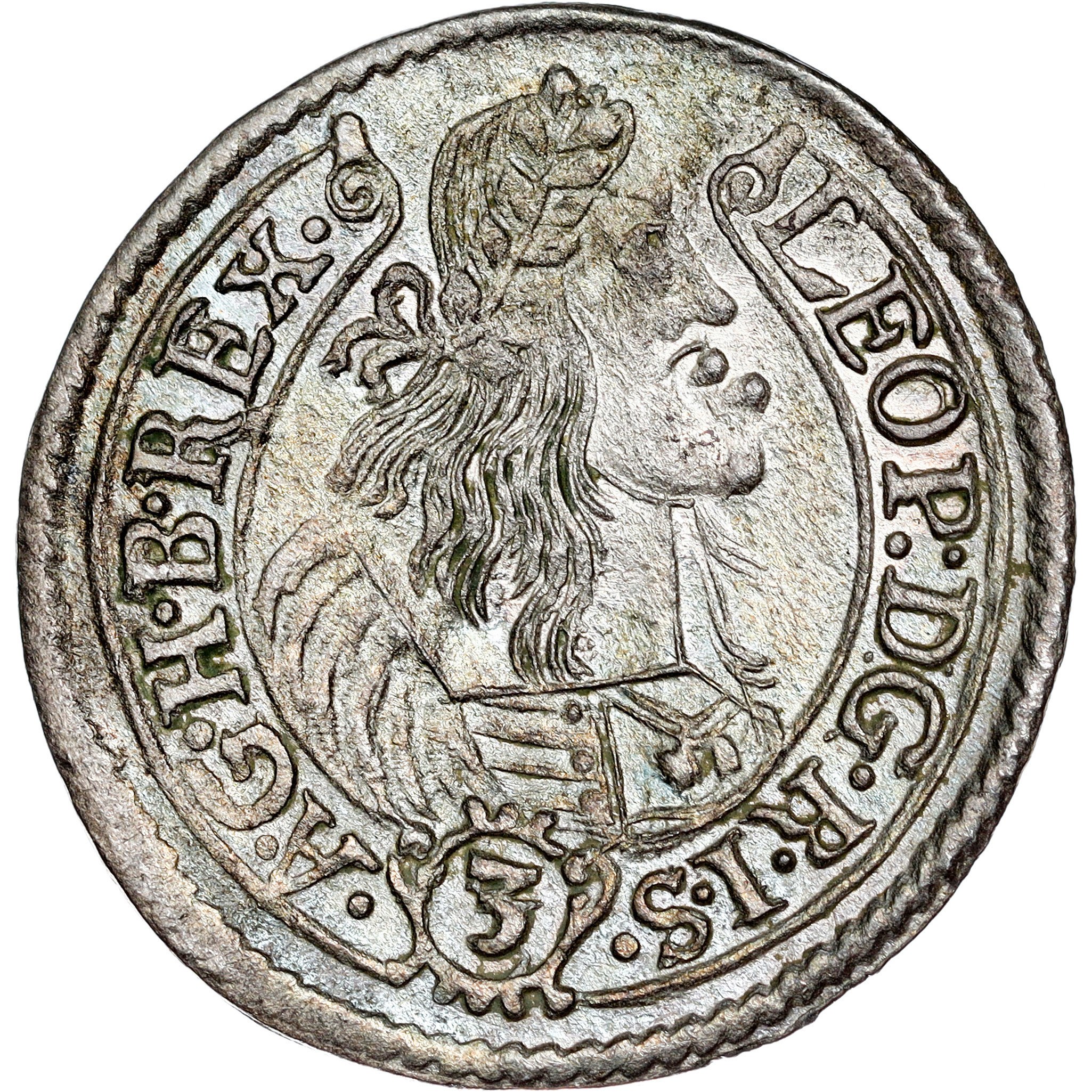 Leopold I. (1657-1705) 3 Kreuzer 1663 KB - Aukcja internetowa ...