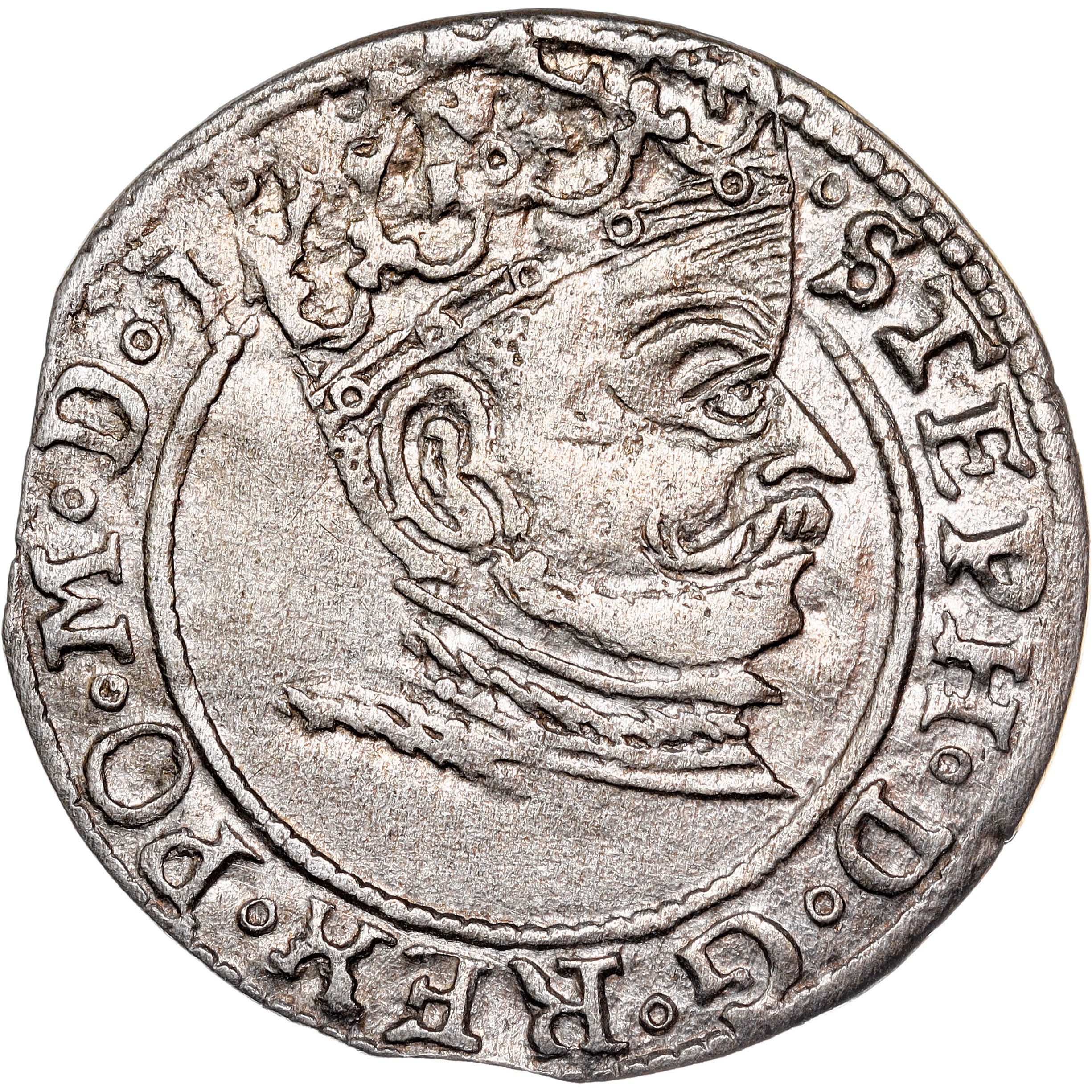 Polska - Stefan Batory Grosz (Groschen) 1581 Ryga - Aukcja internetowa ...