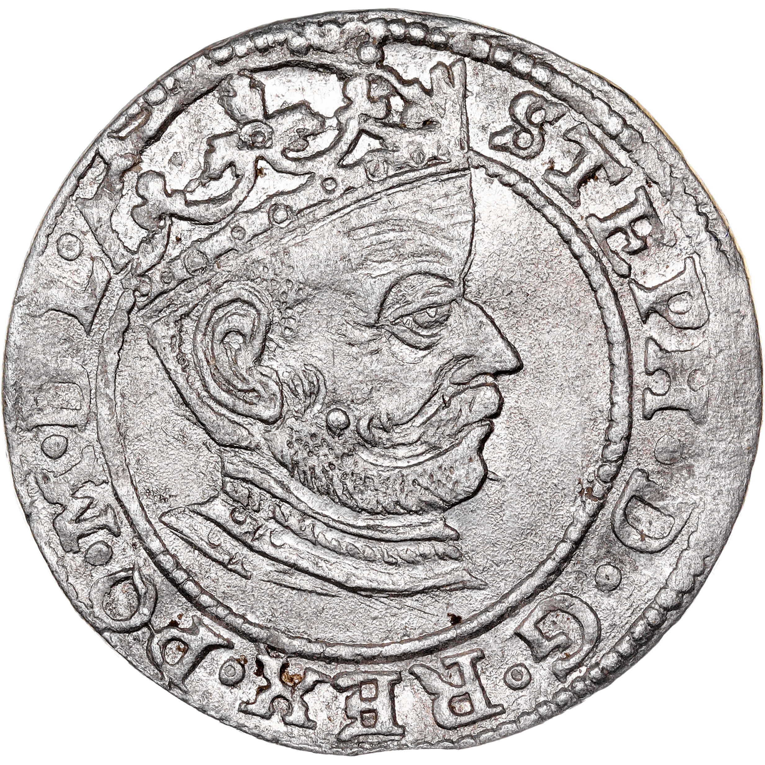 Polska - Stefan Batory Grosz (Groschen) 1581 Ryga - Aukcja internetowa ...
