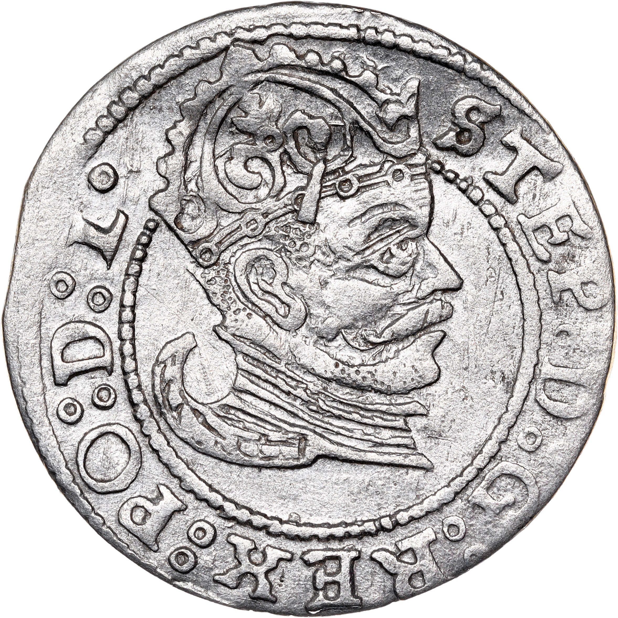 Polska - Stefan Batory Grosz (Groschen) 1583 Ryga - Aukcja internetowa ...