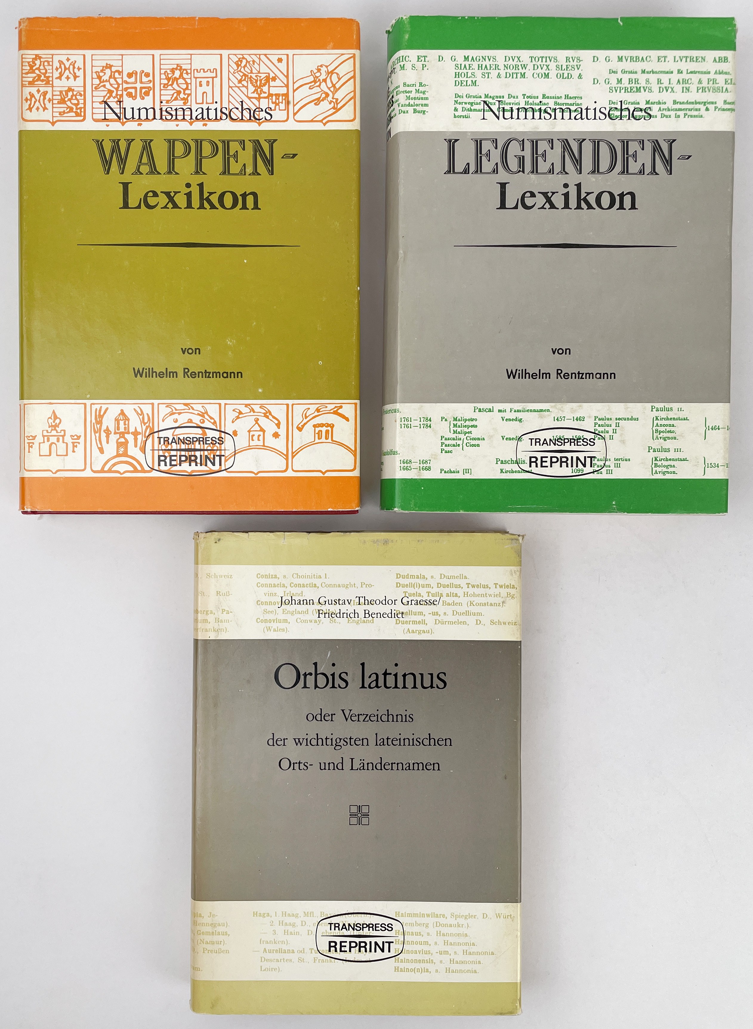 Lexikon Wappen und Legend + Orbis latinus - zestaw (3szt) - Aukcja ...