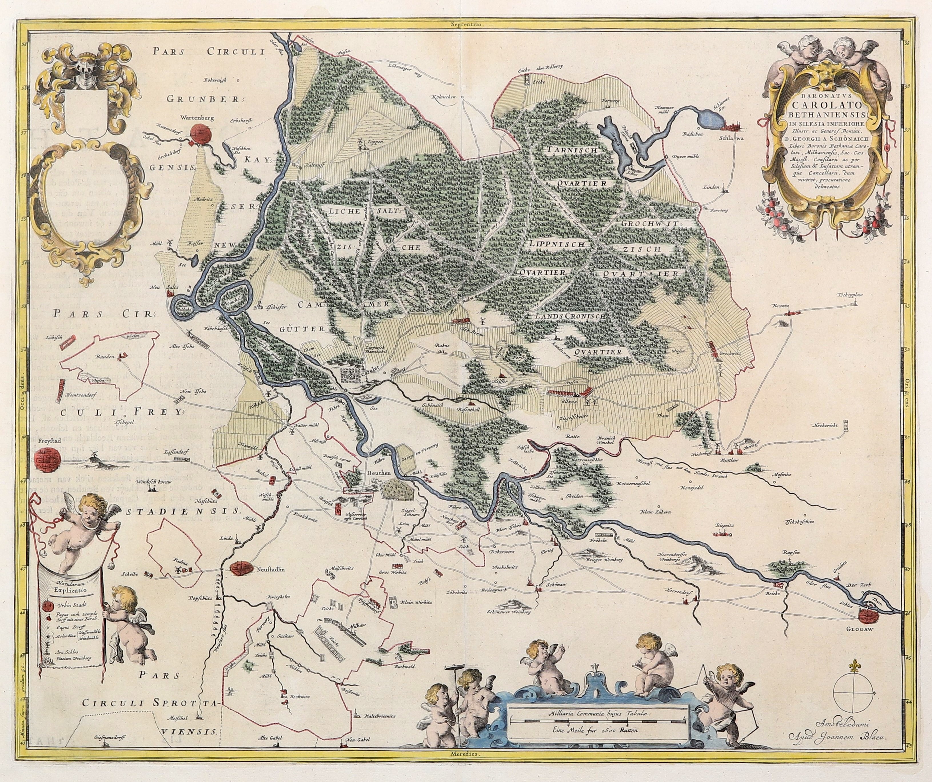 HABITAT, BYTOM ODRZAŃSKI. Map of the Habitat-Bytom Baronat; taken from ...