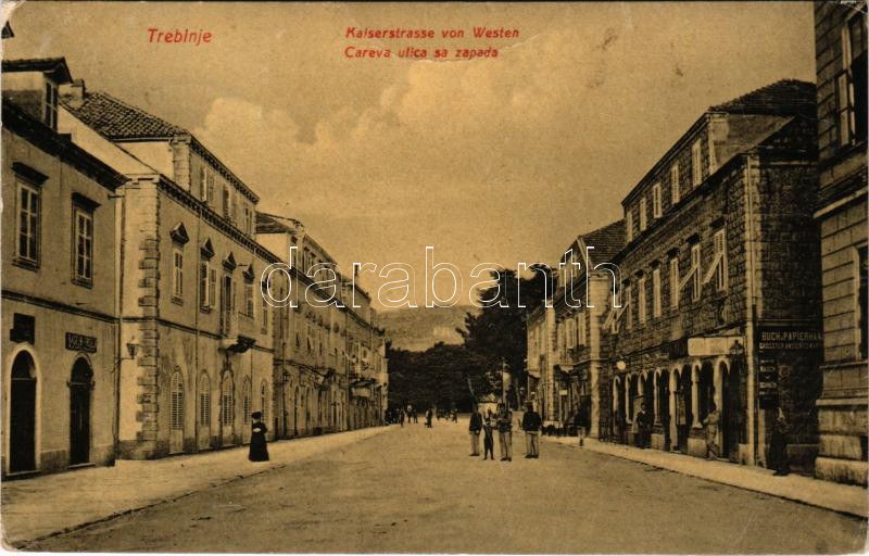 Trebinje, Kaiserstrasse von Westen / Careva ulica sa zapada / street ...