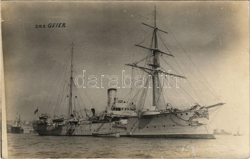 SMS GEIER, Kaiserliche Marine / German Imperial Navy, unprotected ...