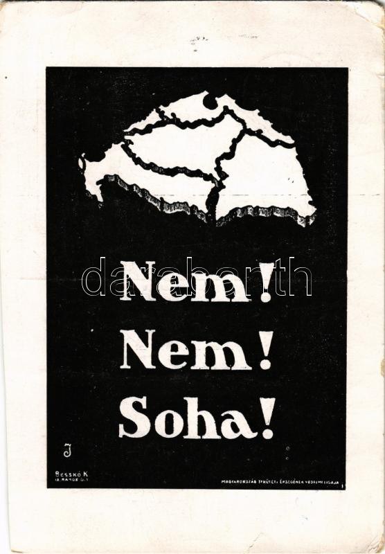 1938 Nem! Nem! Soha! Kiadja a Magyar Nemzeti Szövetség / Hungarian ...