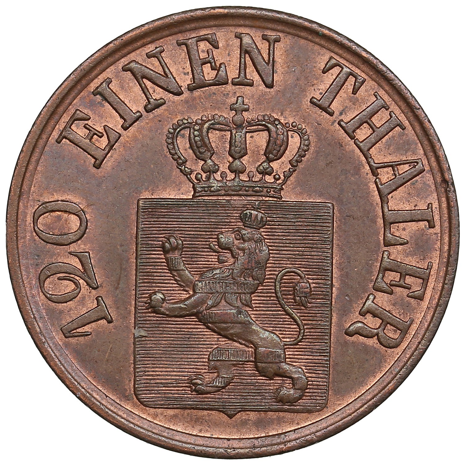 Państwa niemieckie, Elektorat Hesji-Cassel 3 Heller 1863 - Fryderyk ...