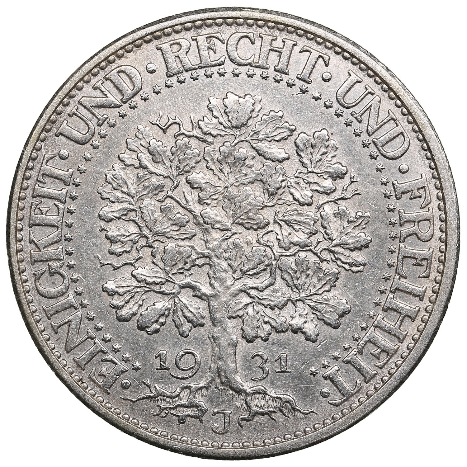 Germany, Weimar Republic (Hamburg) 5 Reichsmark 1931 - Online auction ...