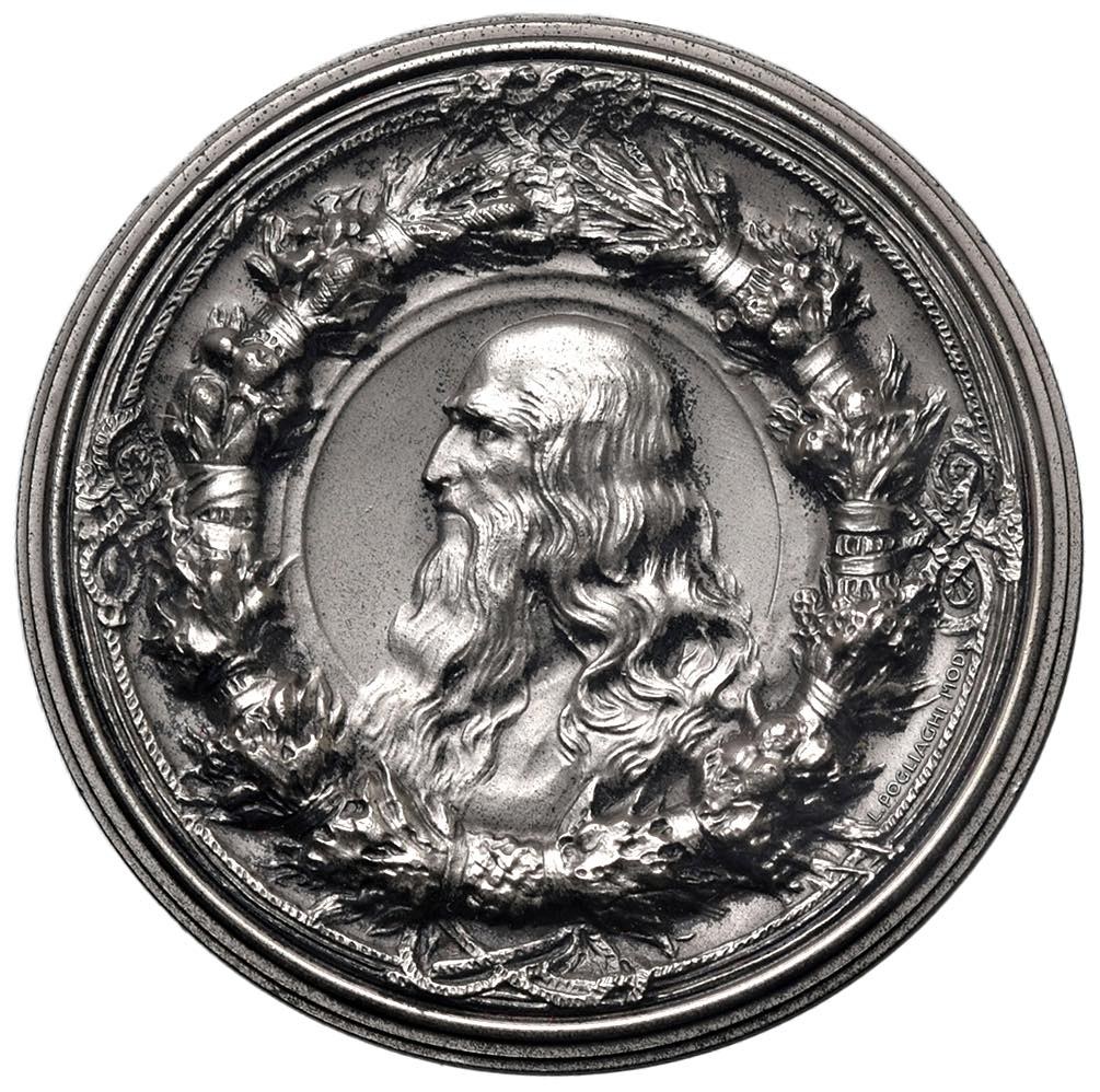 Character medals - Leonardo Da Vinci (1452-1519) Medaglia 1952 V Cent ...