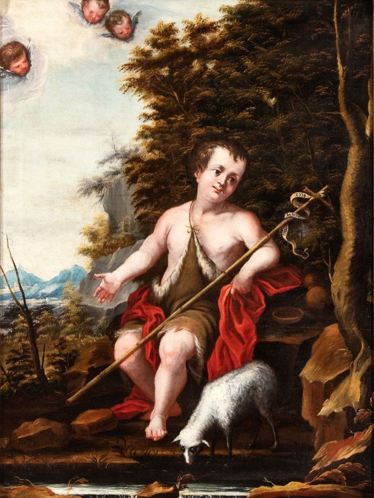 Artista emiliano, XVII secolo, Saint John the Baptist - Інтернет ...